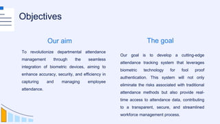 Fingerprint Attendance project final PPT | PPT