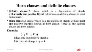 22PCOAM11 Unit 2:Session 12 Horn Clause.pptx