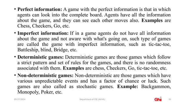 22PCOAM11 Unit 2: Session 7 Adversarial Search .pptx