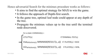 22PCOAM11 Unit 2: Session 7 Adversarial Search .pptx