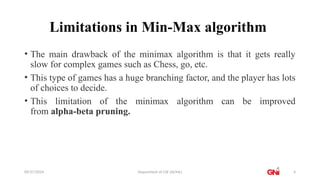 22PCOAM11 Unit 2: Session 9 Alpha Beta Pruning .pptx | Board Games and ...
