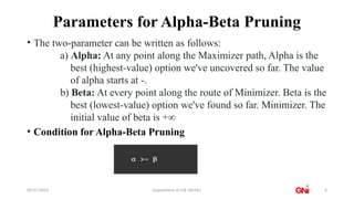 22PCOAM11 Unit 2: Session 9 Alpha Beta Pruning .pptx | Board Games and Puzzles | Games and Puzzles