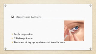 ocular drug delivery | PPTX