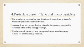 ocular drug delivery | PPTX