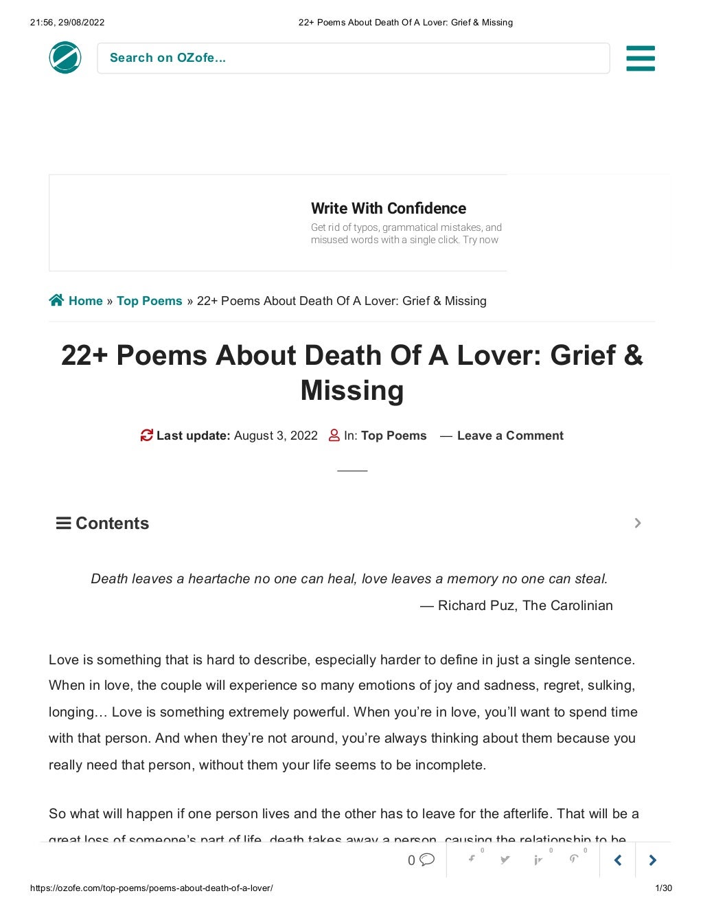 22+ Poems About Death Of A Lover_ Grief & Missing.pdf