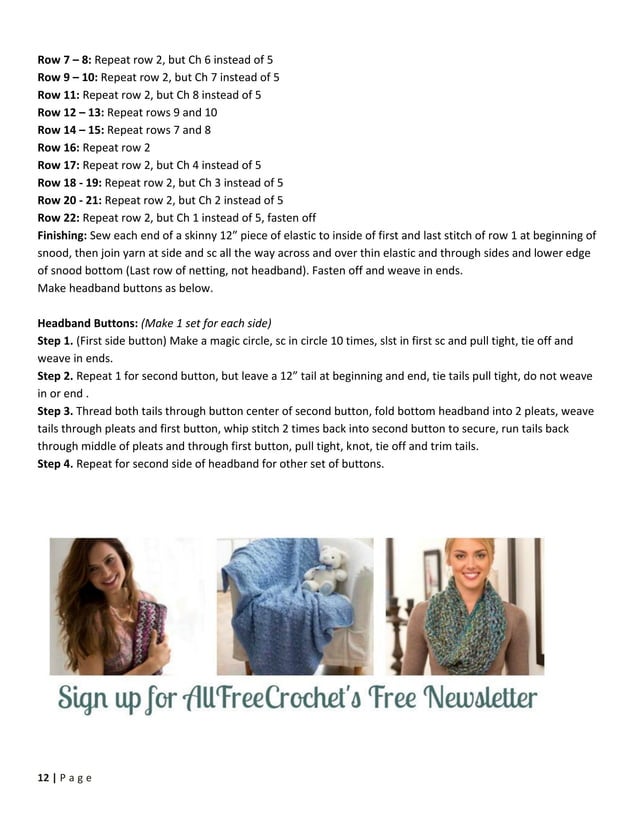 22 popular free crochet patterns | PDF