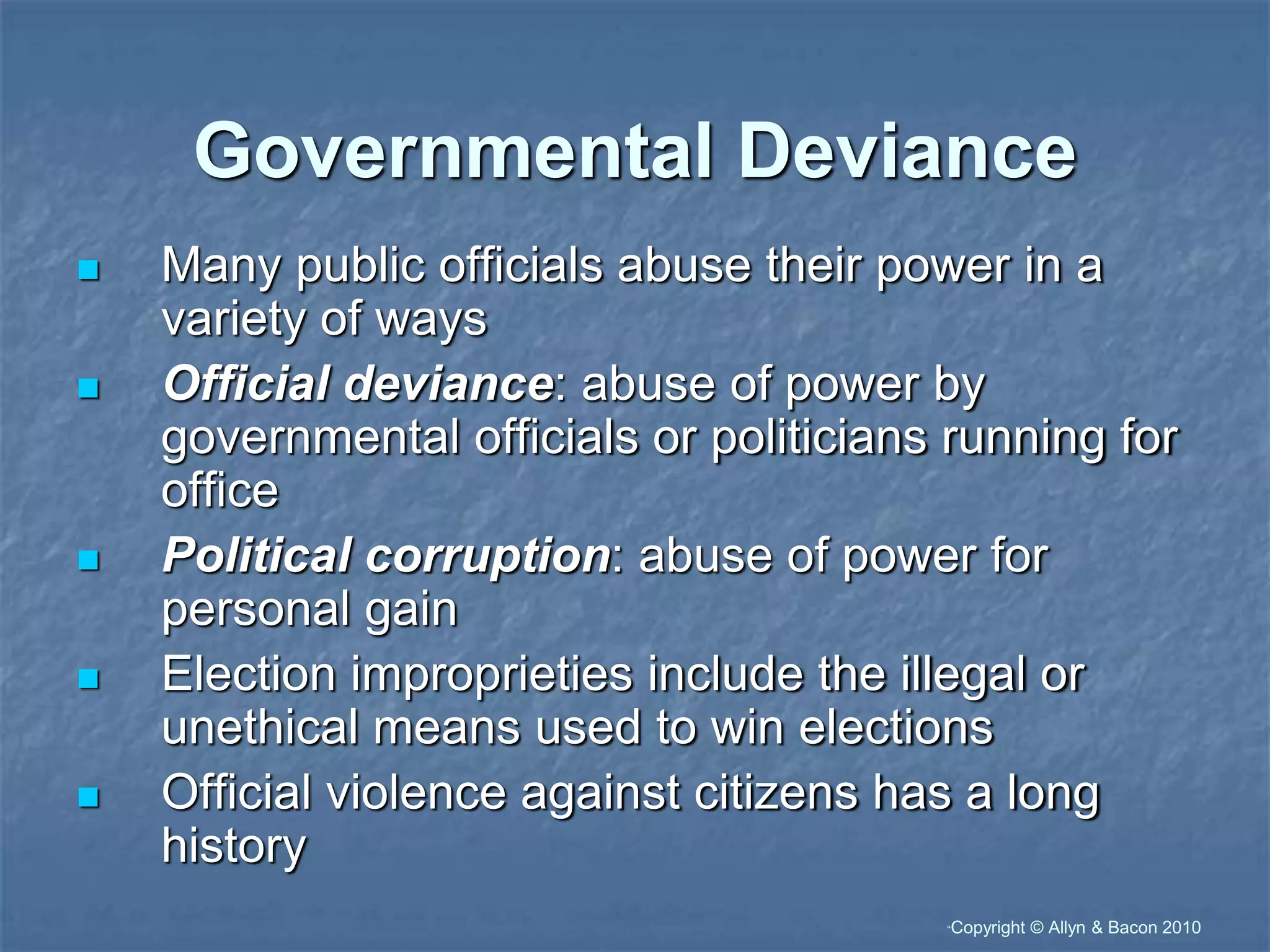 privileged class deviance ( concept &nature) | PPTX