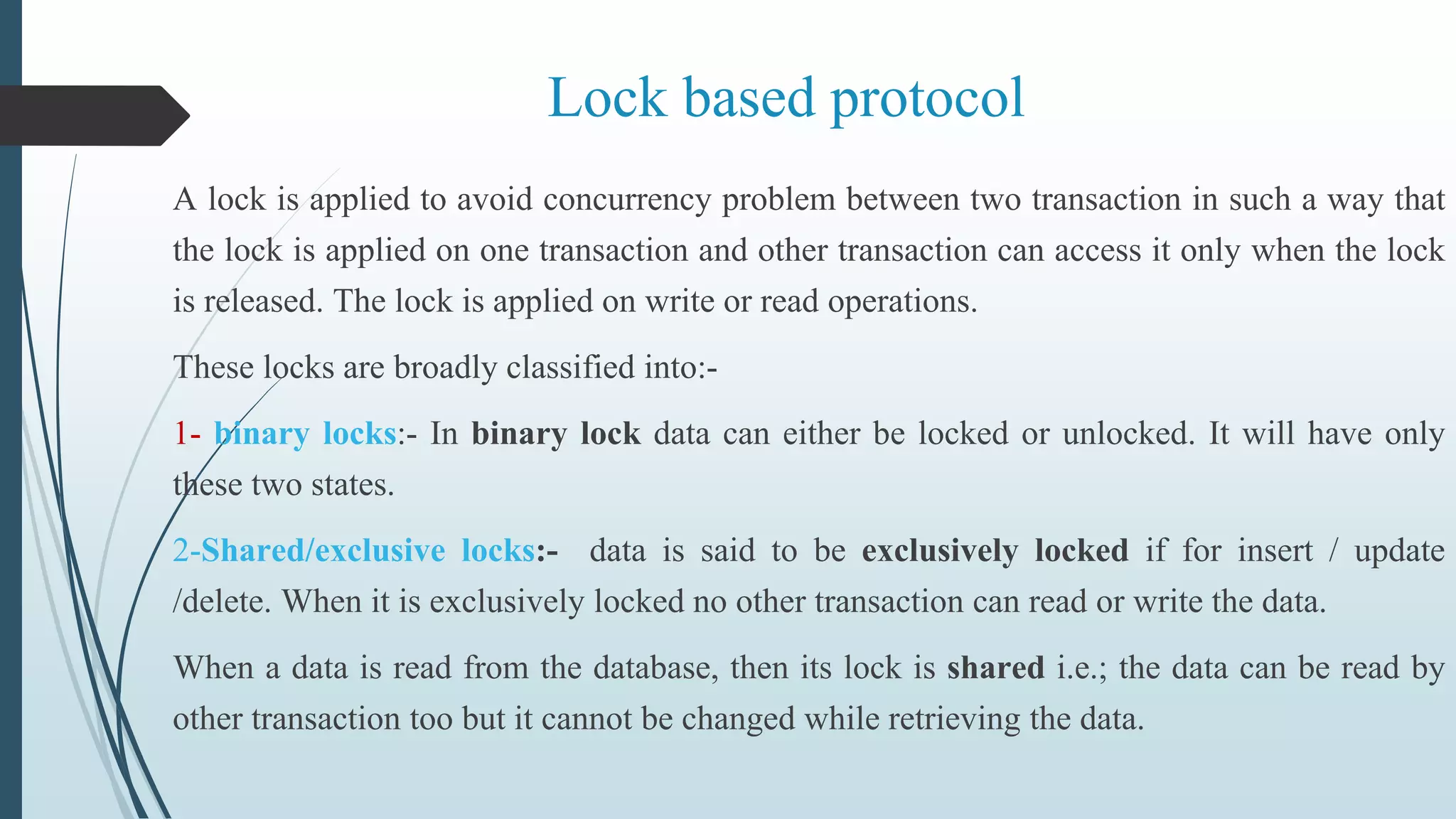 Overview Of Concurrency Control And Recovery In Distributed Databases
