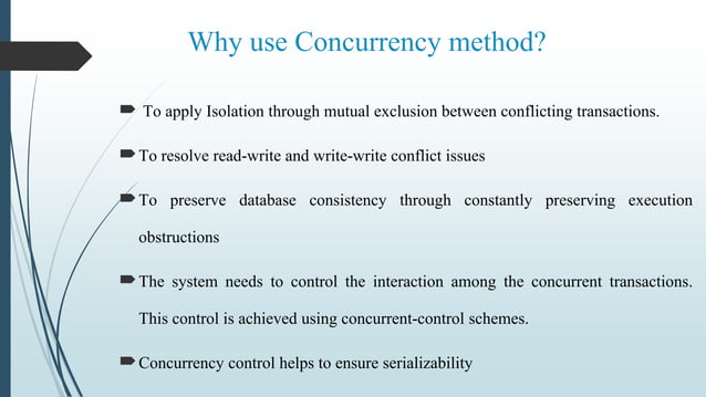 Overview Of Concurrency Control And Recovery In Distributed Databases