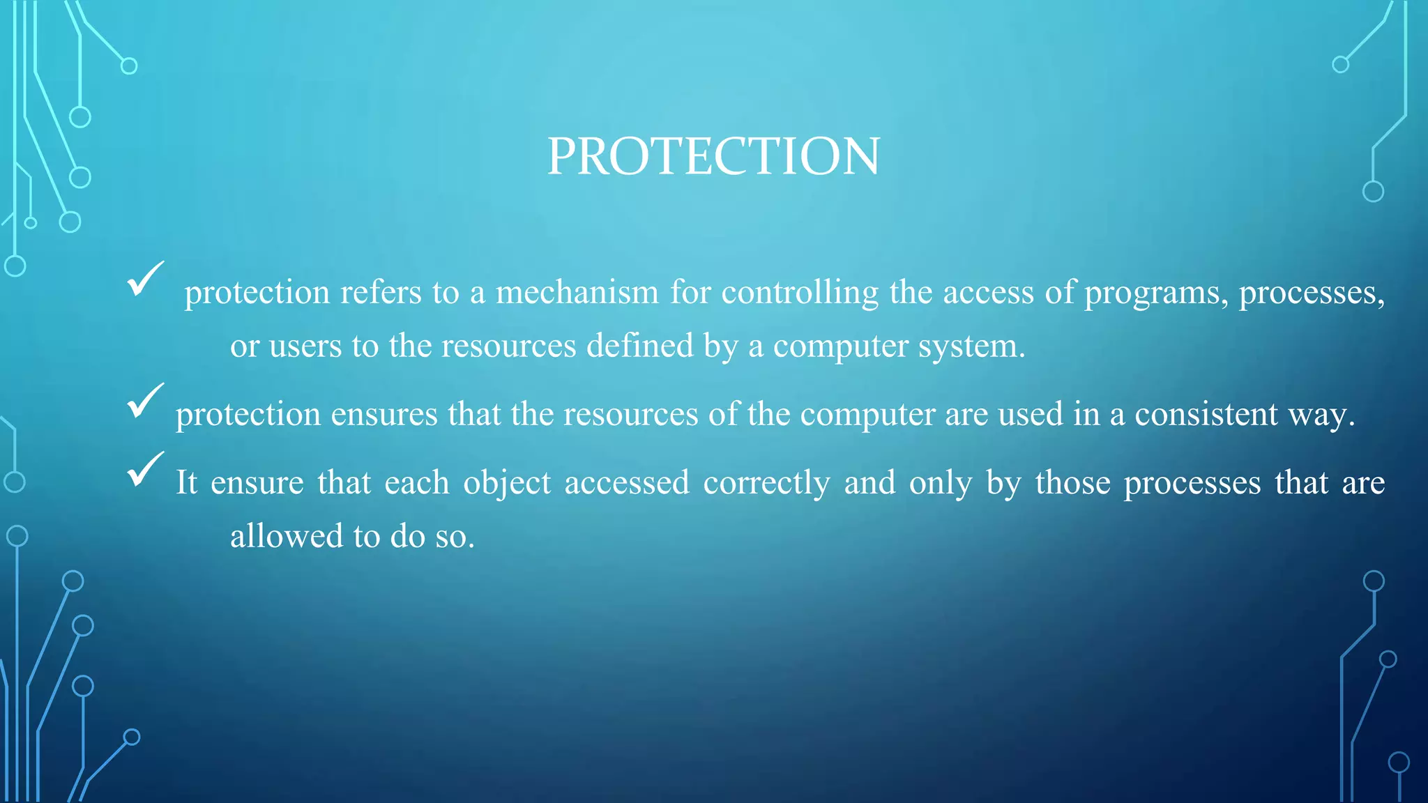 Protection Structures & Capabilities in Operating System | PPT
