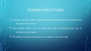 Protection Structures & Capabilities in Operating System | PPT