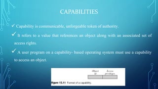 Protection Structures & Capabilities in Operating System | PPT