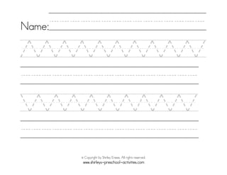 22 preschool printable-writing-patterns | PDF | Education