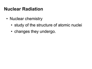 Radiation Chemistry Ppt