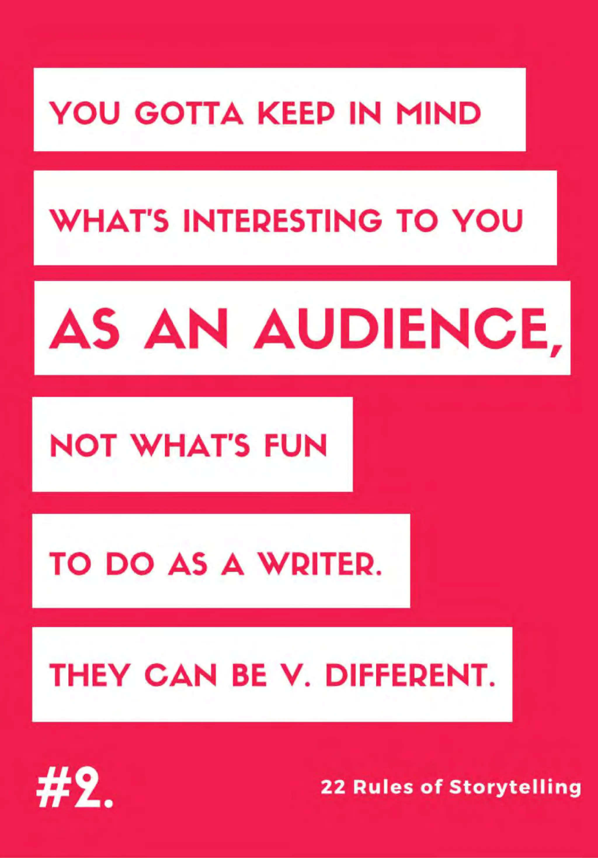 PIXAR: 22 Rules in Storytelling | PDF