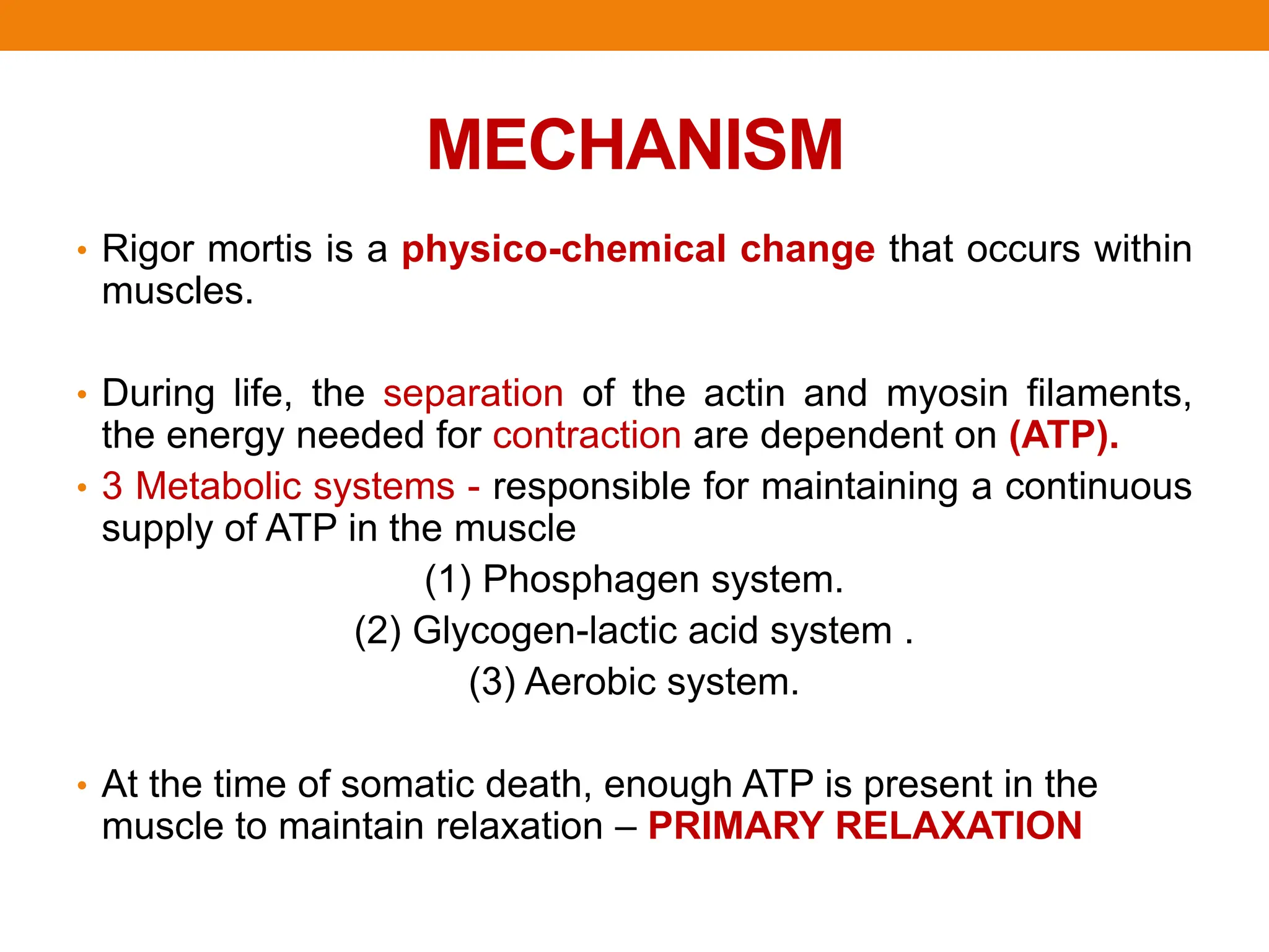RIGOR MORTIS FORENSIC MEDICINE PRESENTATION | PPTX