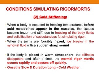 RIGOR MORTIS FORENSIC MEDICINE PRESENTATION | PPTX