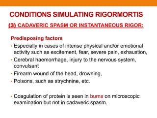 RIGOR MORTIS FORENSIC MEDICINE PRESENTATION | PPTX