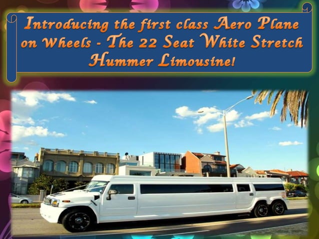 22 Seat White Stretch Hummer Limousine in Melbourne | PPTX