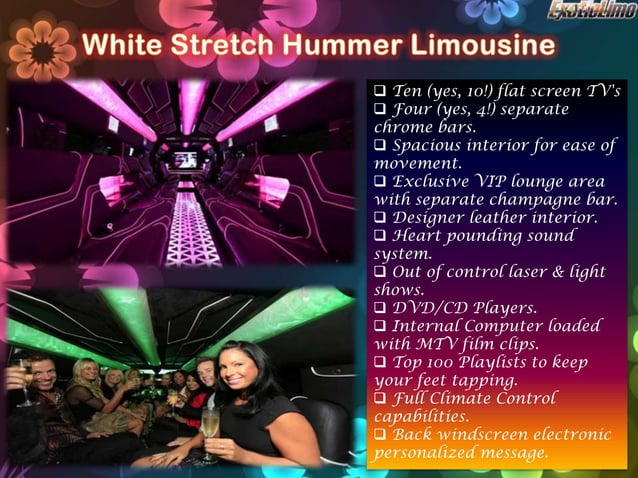 22 Seat White Stretch Hummer Limousine in Melbourne | PPTX