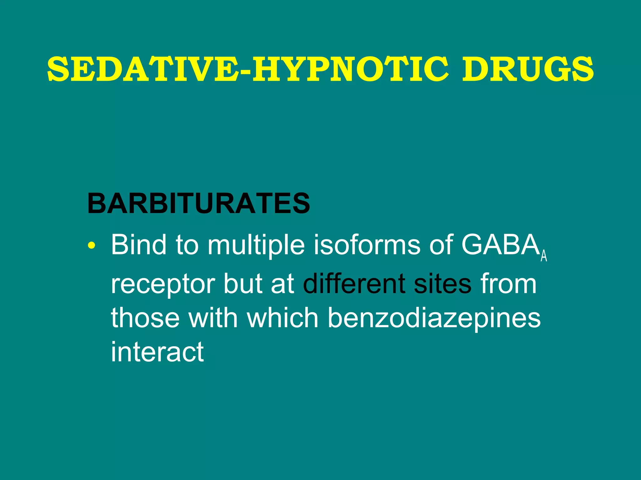 22 sedative hypnotic drugs | PPT