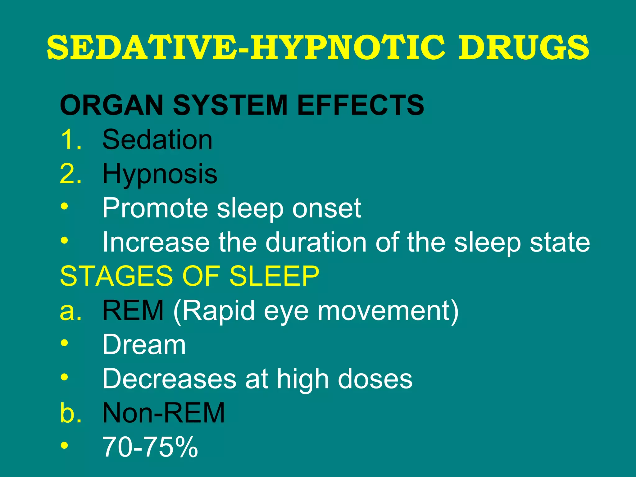 22 sedative hypnotic drugs | PPT