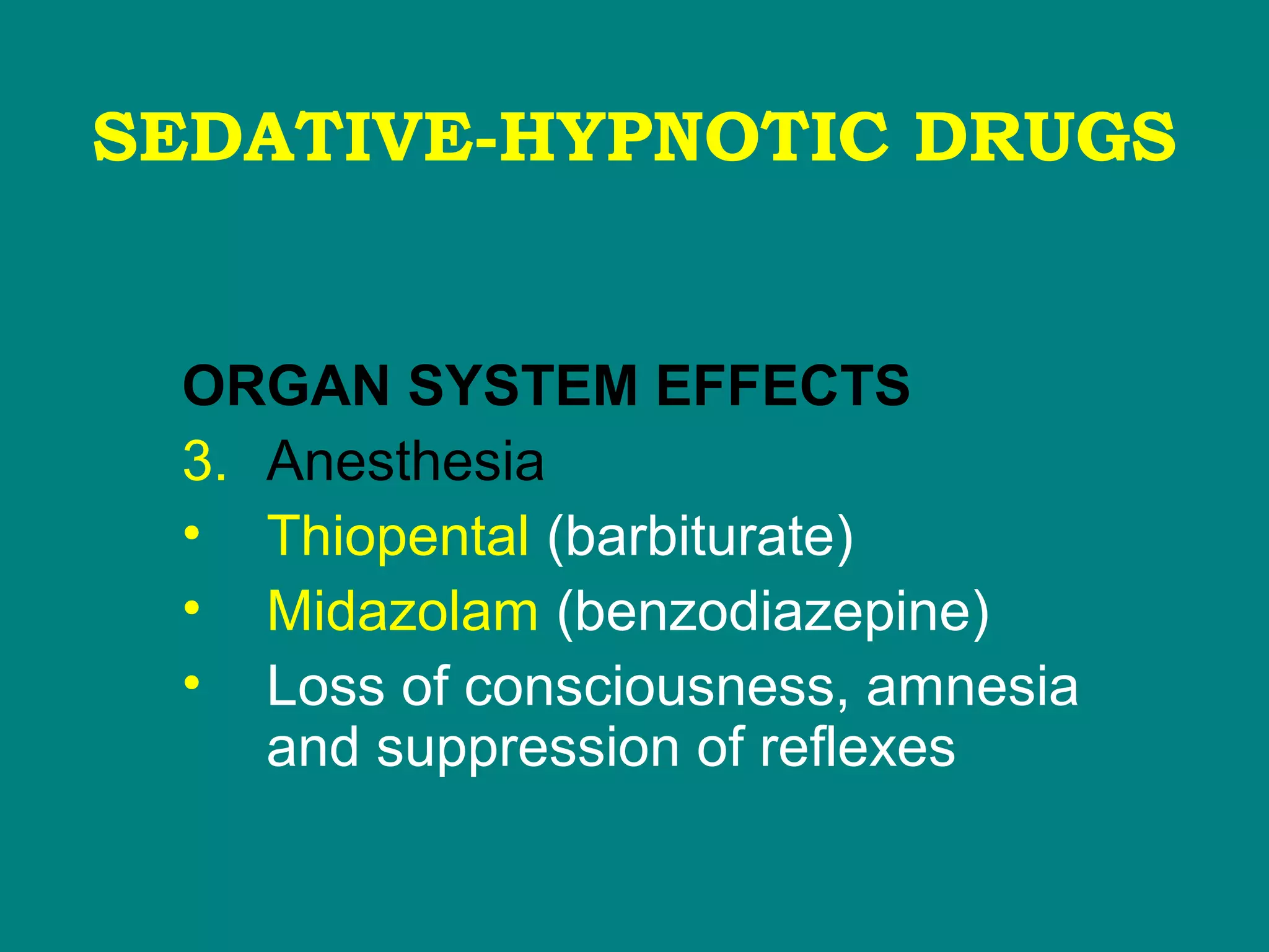 22 sedative hypnotic drugs | PPT
