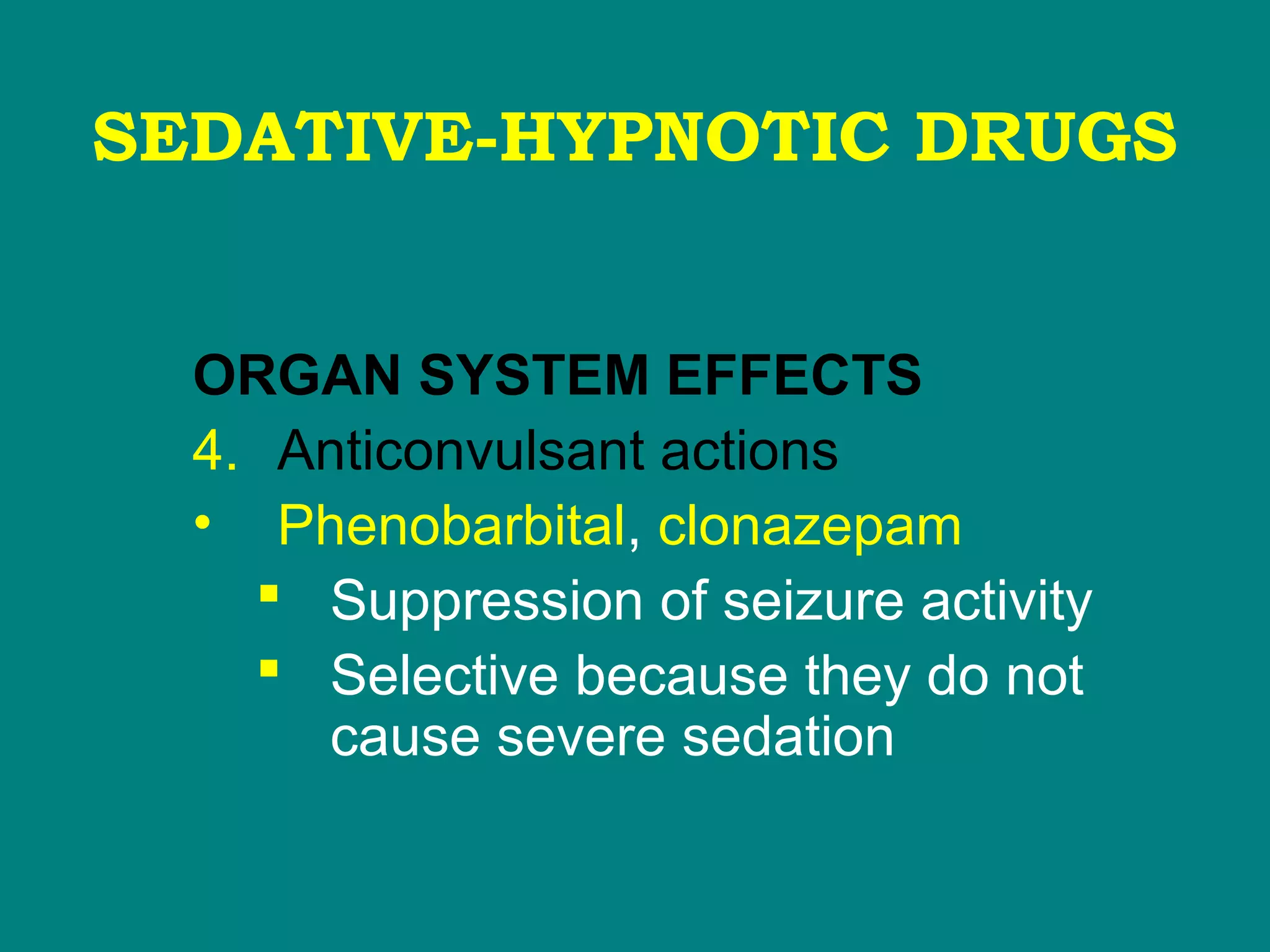 22 sedative hypnotic drugs | PPT