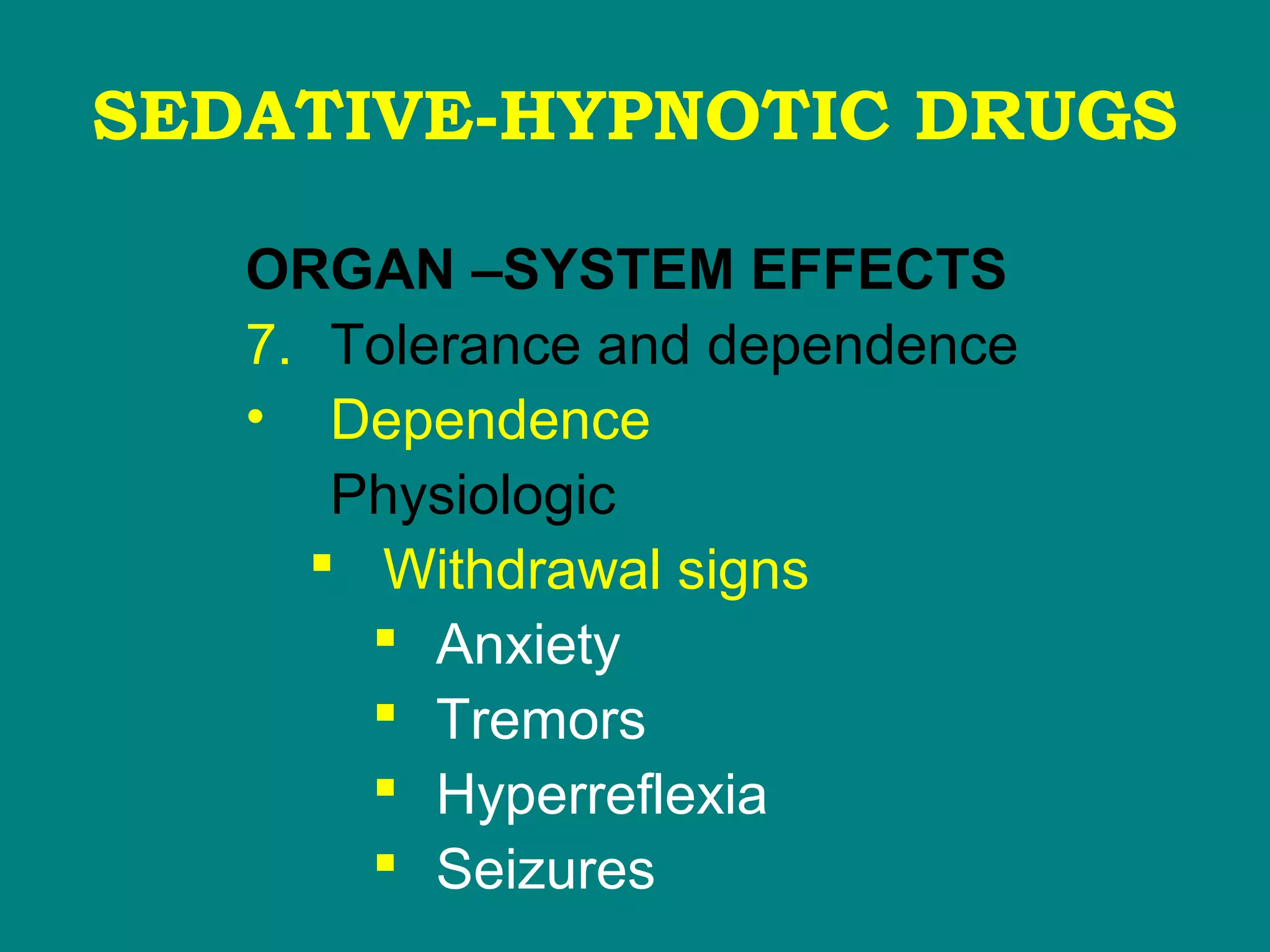 22 sedative hypnotic drugs | PPT