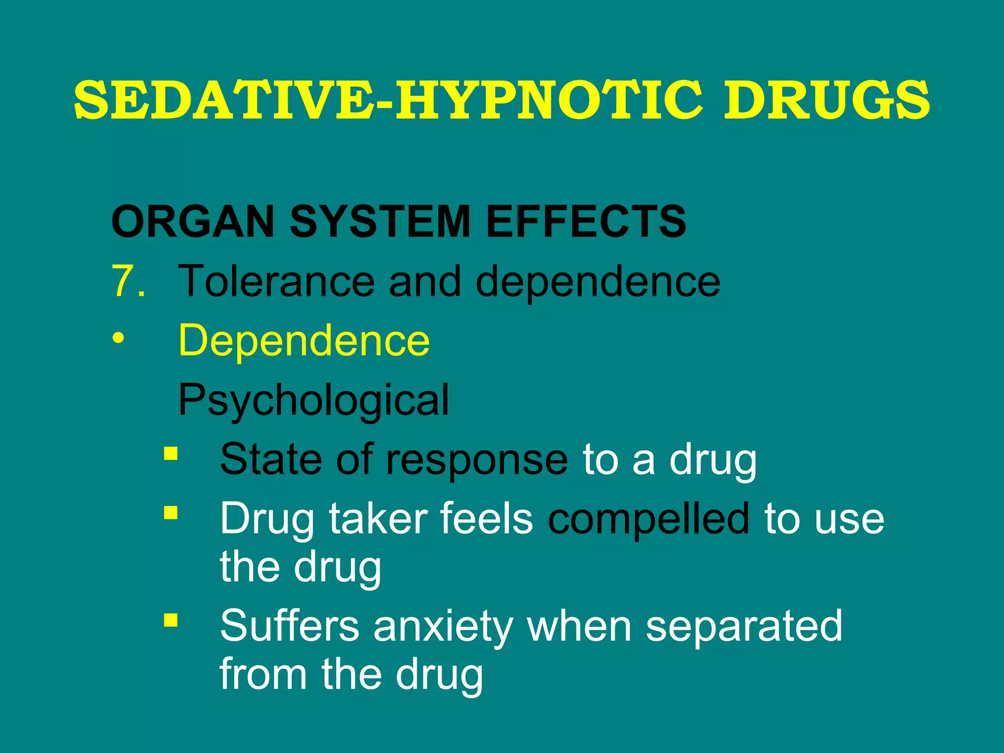 22 sedative hypnotic drugs | PPT