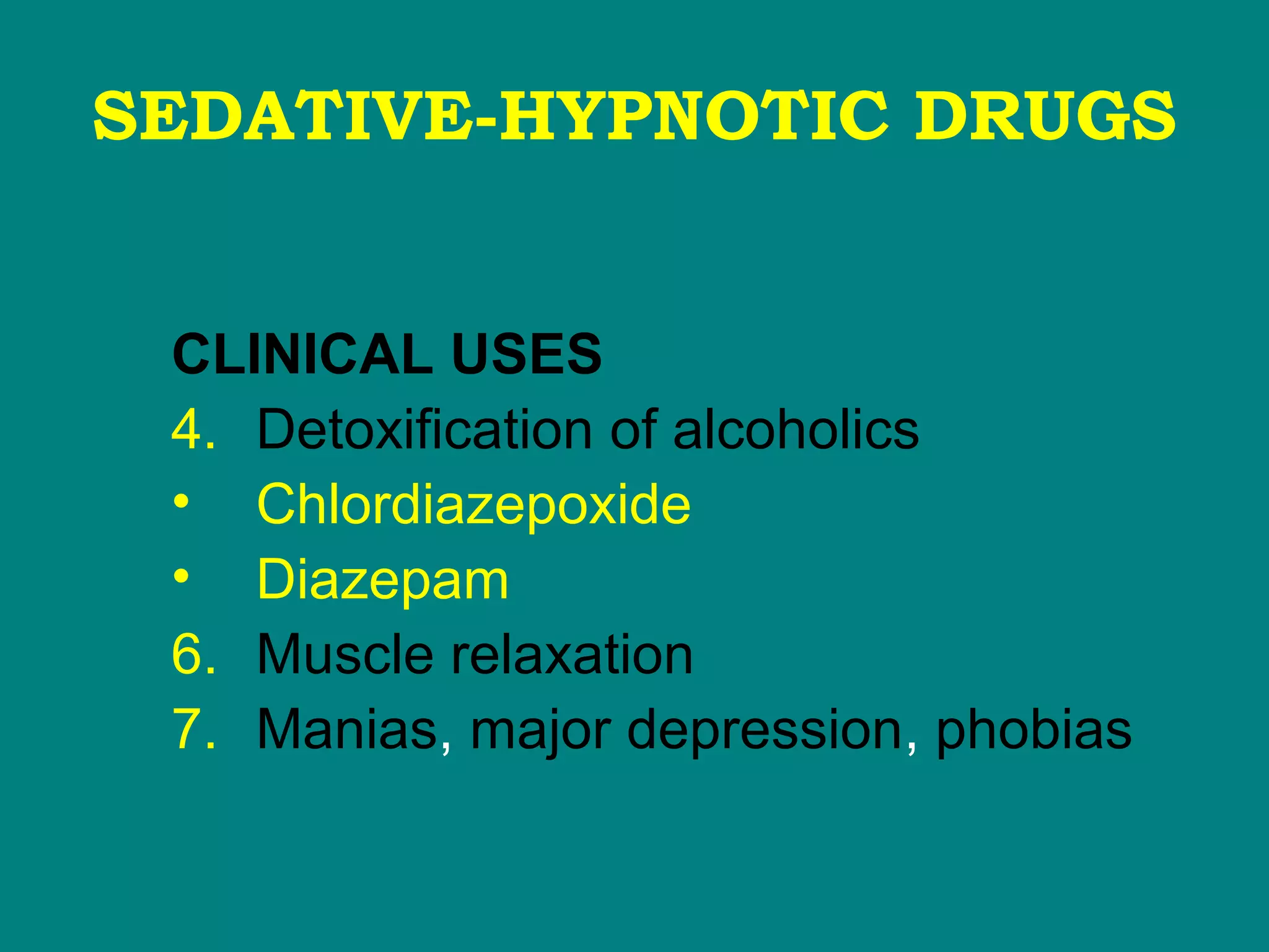 22 sedative hypnotic drugs | PPT