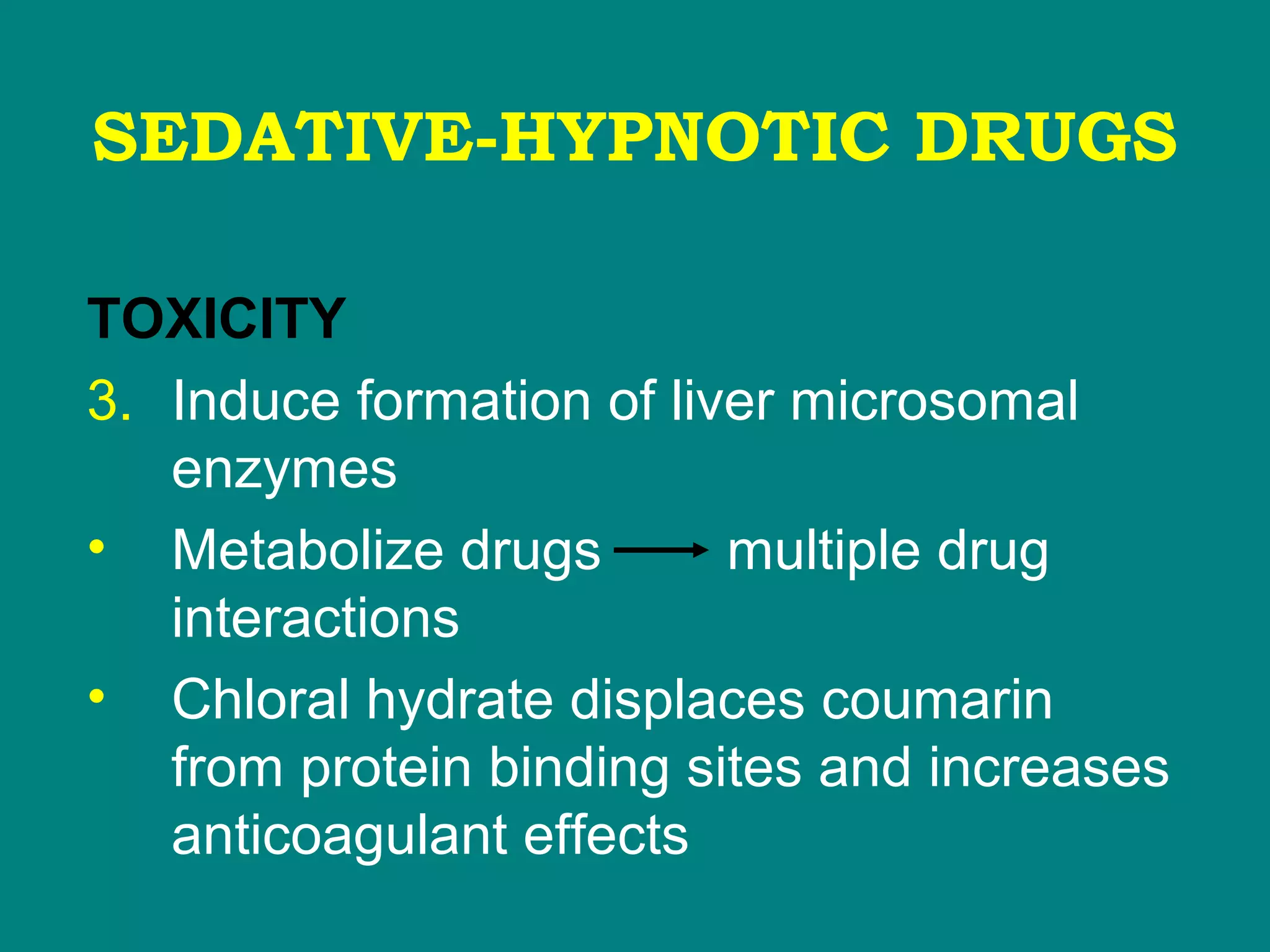 22 sedative hypnotic drugs | PPT