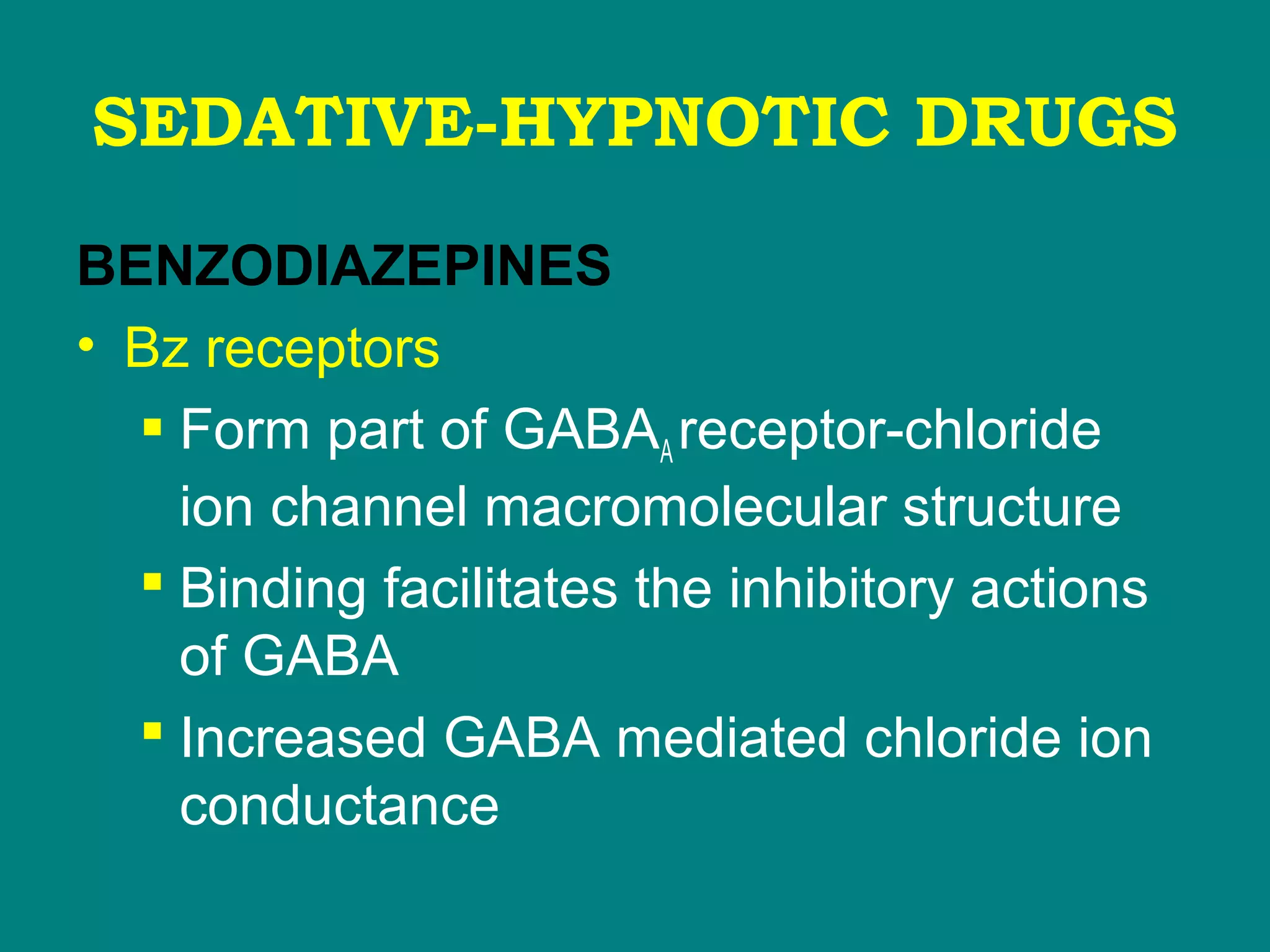 22 sedative hypnotic drugs | PPT