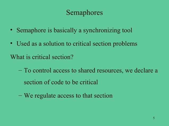 22 semaphores nd proces communi | PPT