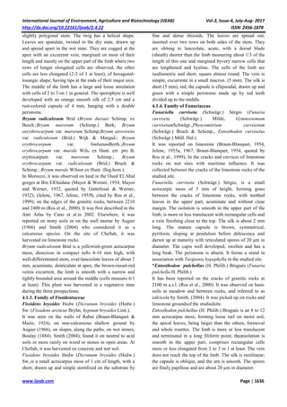 Study of the bryological flora at the archaeological site of Chellah ...