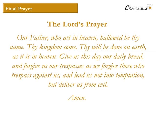 the lord's prayer | PPT