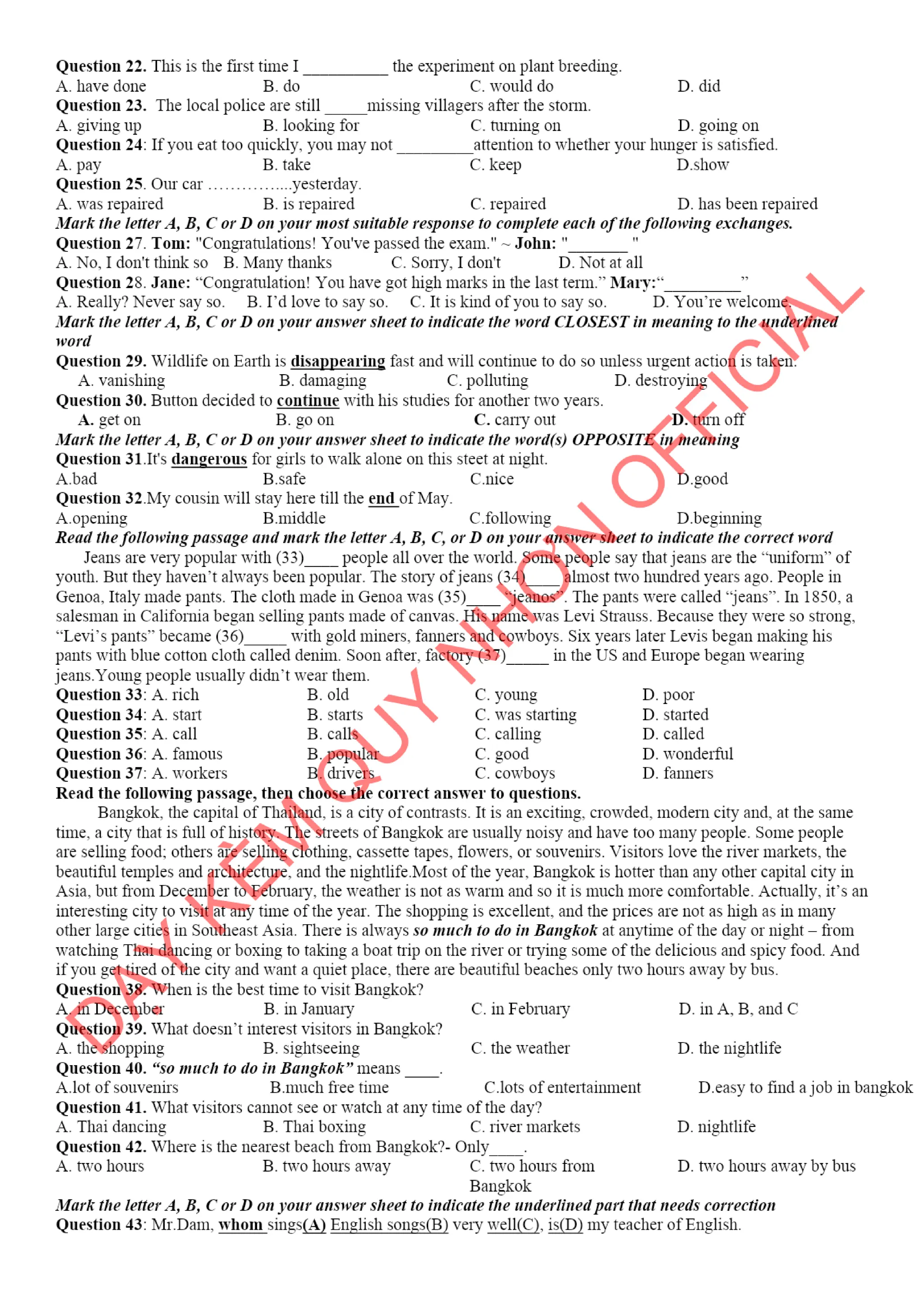 22 ĐỀ THI THỬ TUYỂN SINH TIẾNG ANH VÀO 10 SỞ GD – ĐT THÁI BÌNH NĂM HỌC 2023-2024 (BẢN HS-GV).pdf
