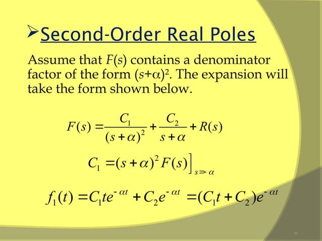 laplace Tranform, definition, Examples, methods | PPT