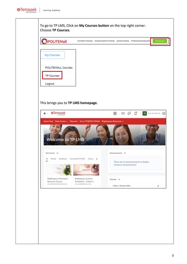 Brightspace Business Student Guide v3 | PDF
