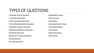 22 type ofquestions | PPTX