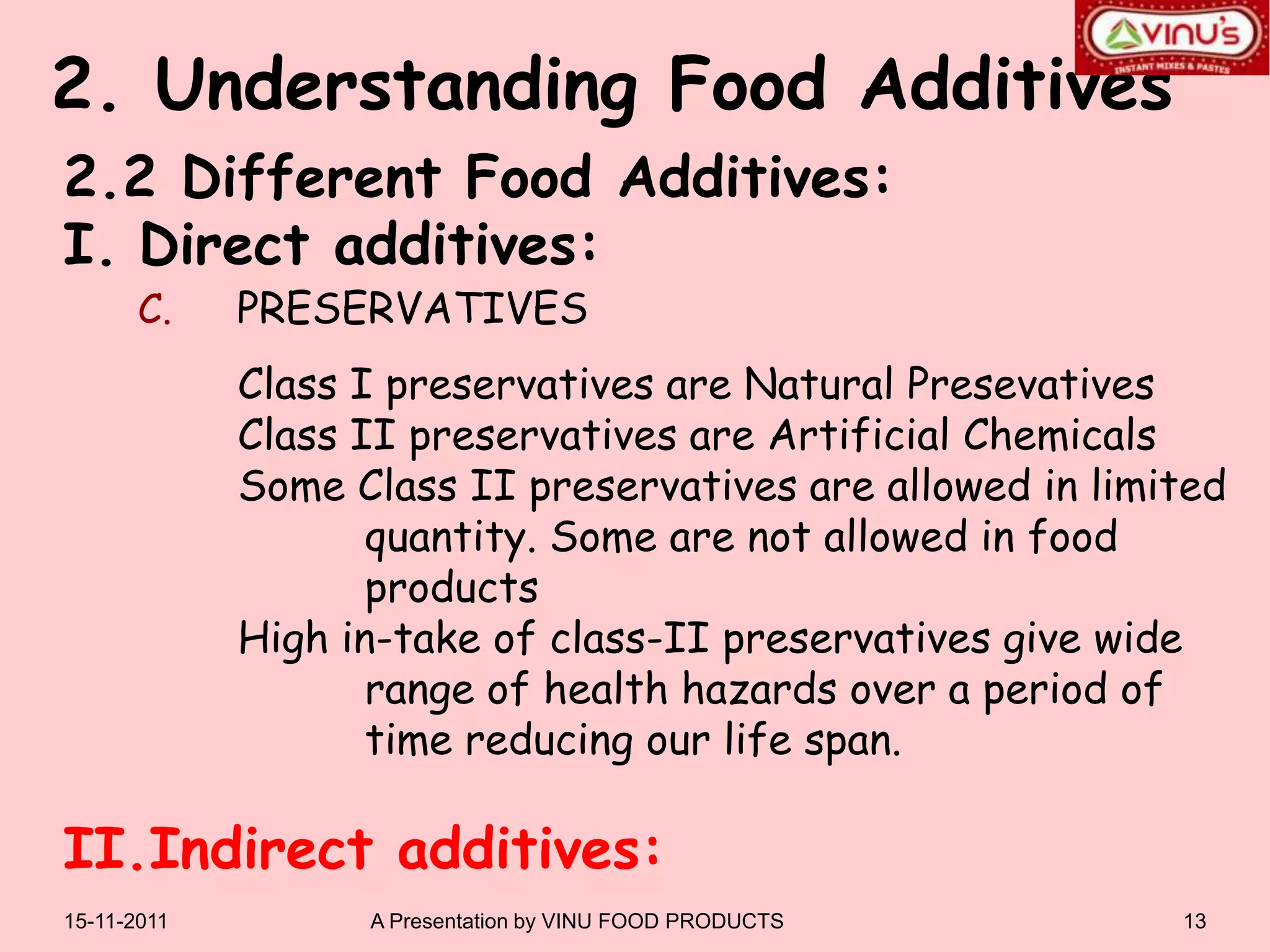 2 2 Understanding Food Additives | PPSX | Healthy Cooking and Eating ...