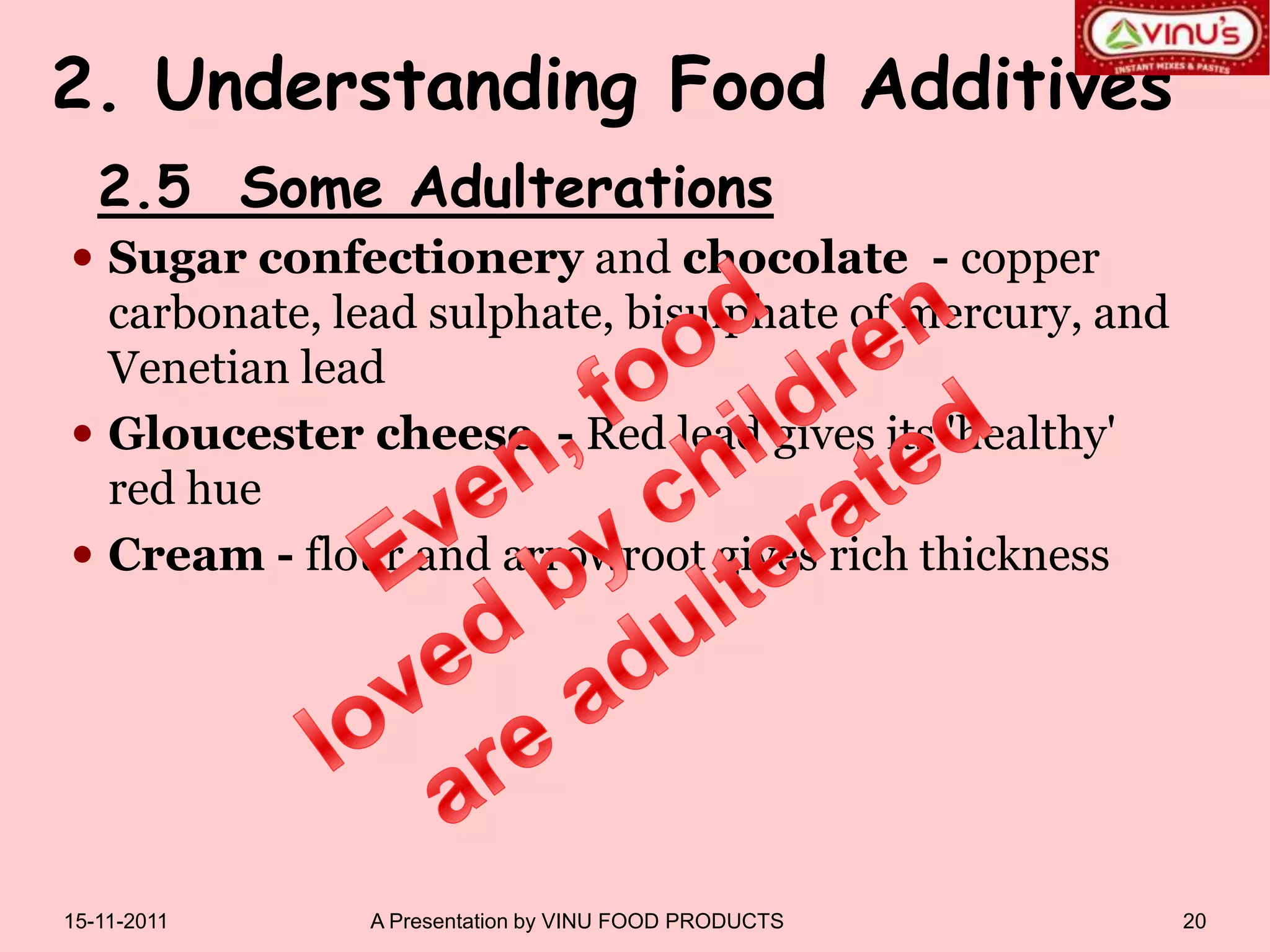 2 2 Understanding Food Additives | PPSX | Healthy Cooking and Eating ...