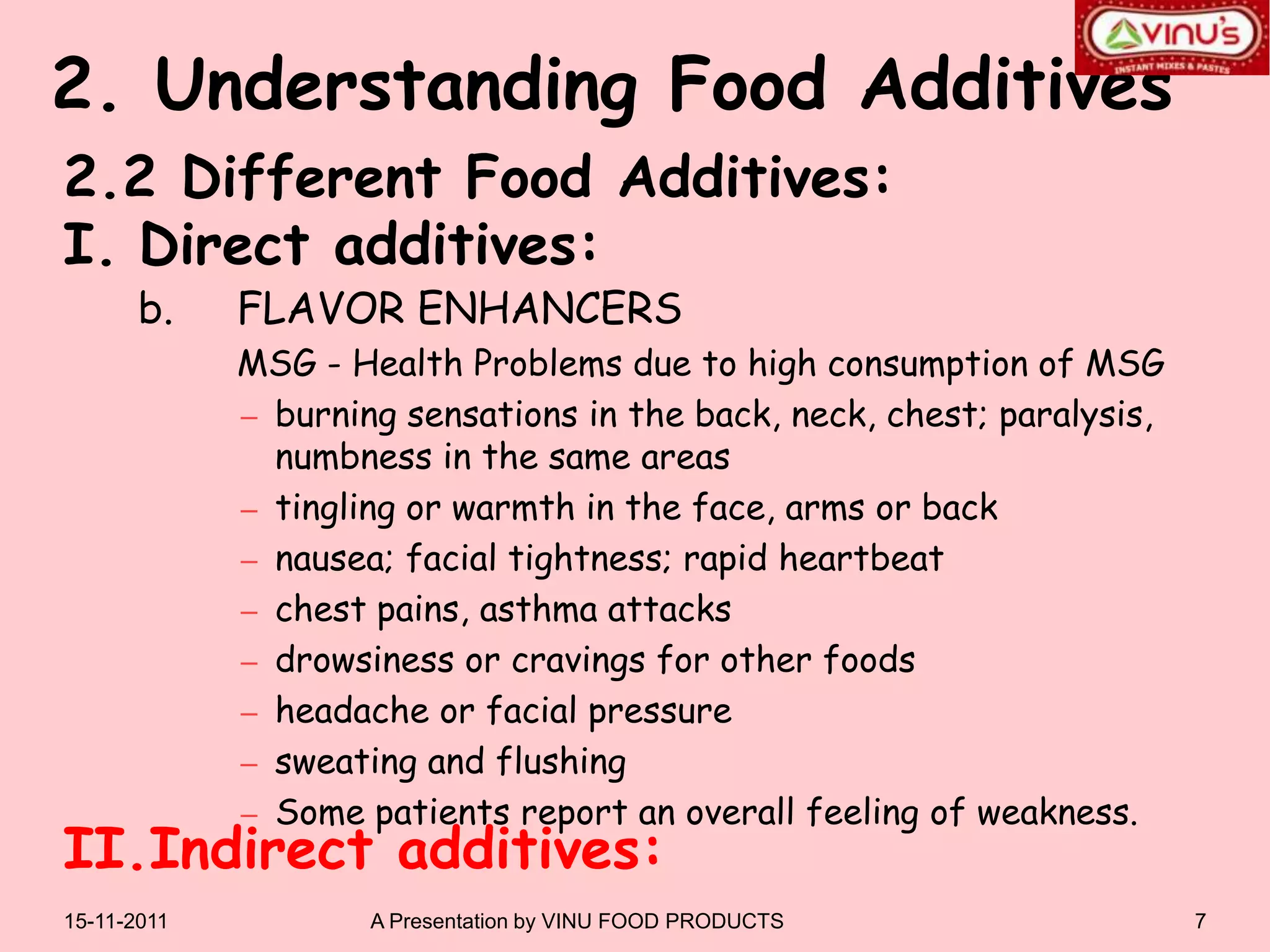 2 2 Understanding Food Additives | PPSX | Healthy Cooking and Eating ...