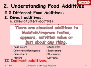 2 2 Understanding Food Additives | PPSX