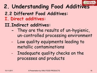 2 2 Understanding Food Additives | PPSX