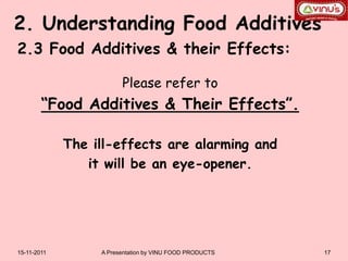 2 2 Understanding Food Additives | PPSX