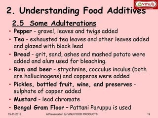 2 2 Understanding Food Additives | PPSX