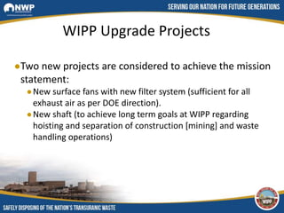 22 WIPP Future Advancements and Operational Safety | PPT