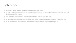 Network Representation Analysis using Centered Kernel Alignment (CKA) | PPT