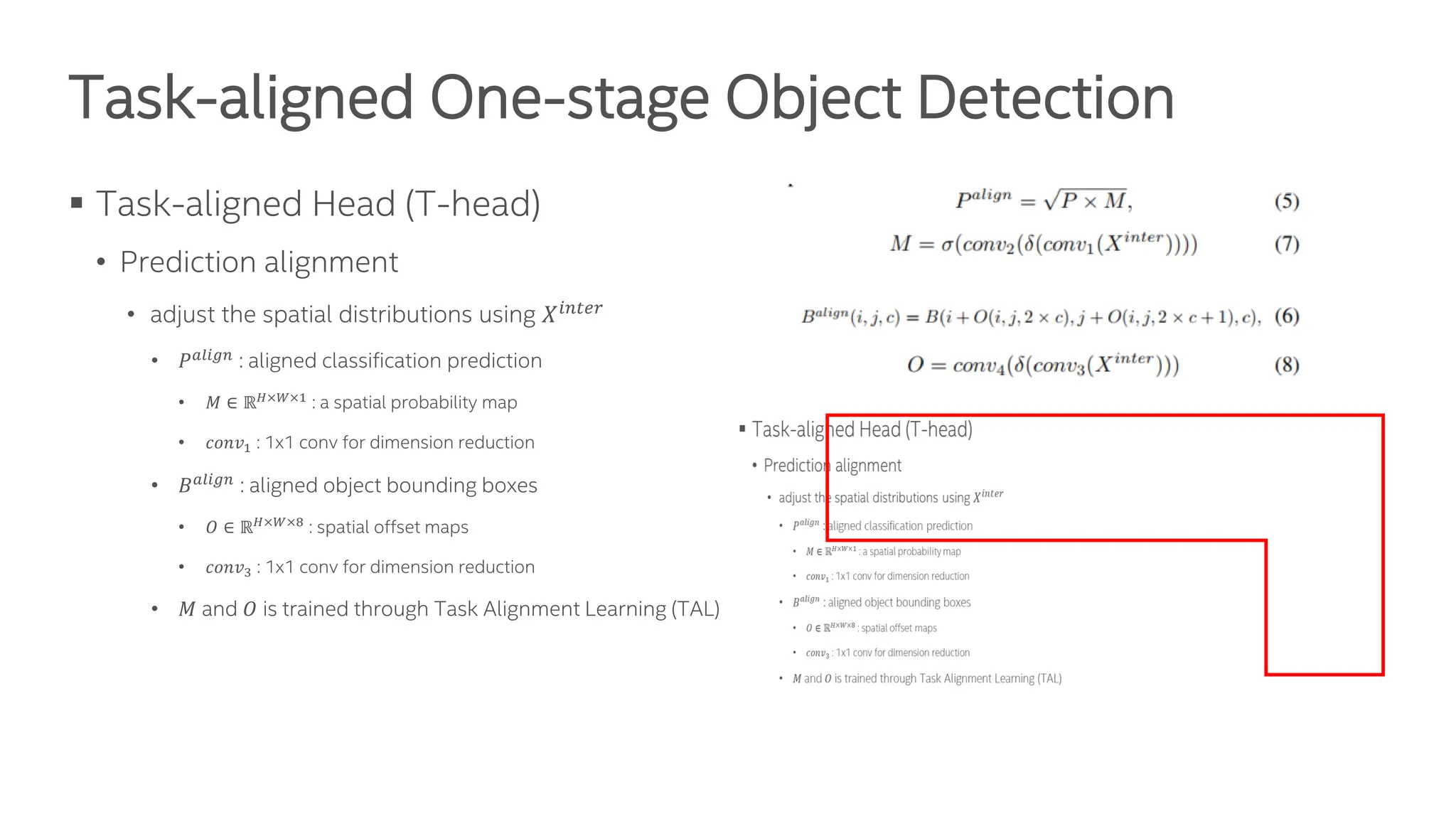TOOD: Task-aligned One-stage Object Detection | PPT